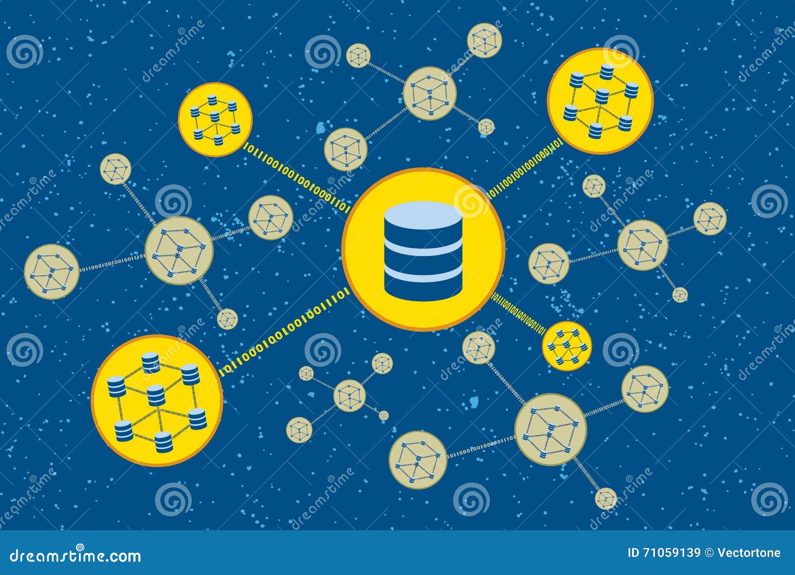Data Science and Communication Concept. Stock Vector - Illustration of ...