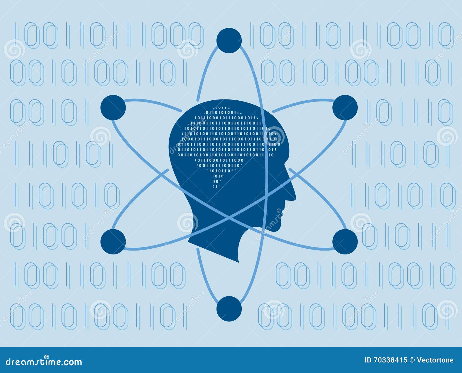 Data Science and Communication Concept. Stock Vector - Illustration of ...