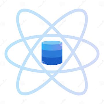 Data Science Icon Database Big Data Management Symbol in Blue Gradient ...