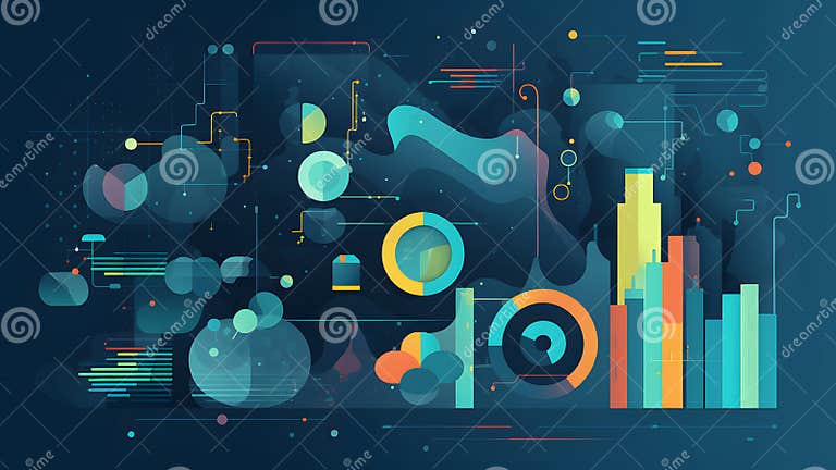 Data Science-inspired Wallpaper Depicting the Visual and Modern Process ...