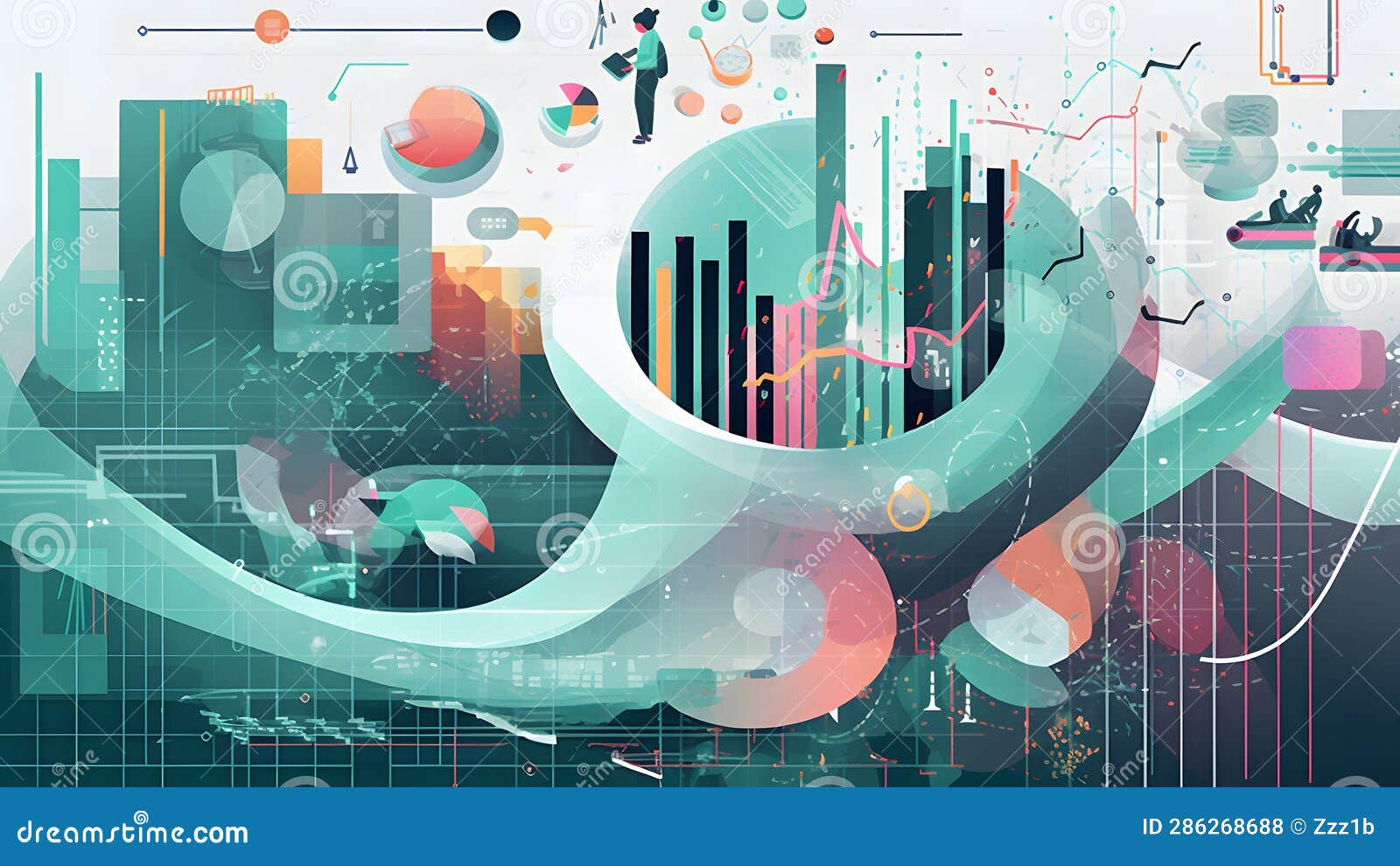 Data Science-inspired Wallpaper Depicting the Visual and Modern Process ...