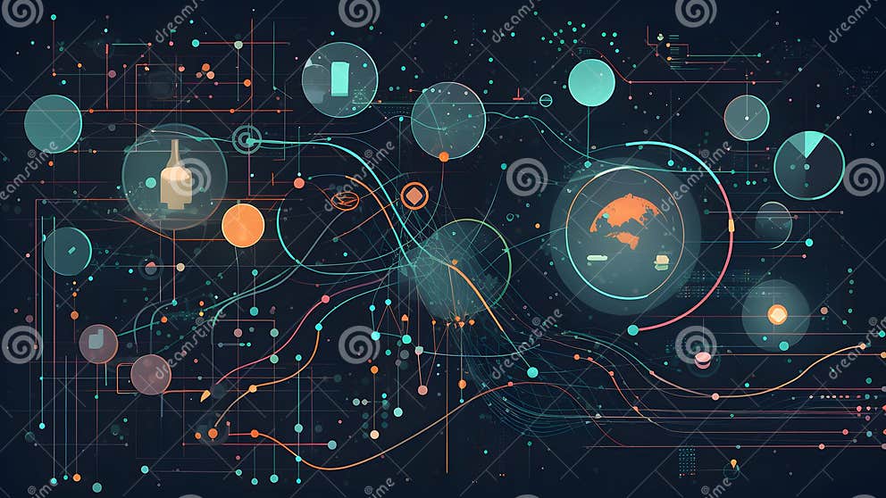 Data Science-inspired Wallpaper Depicting the Visual and Modern Process ...