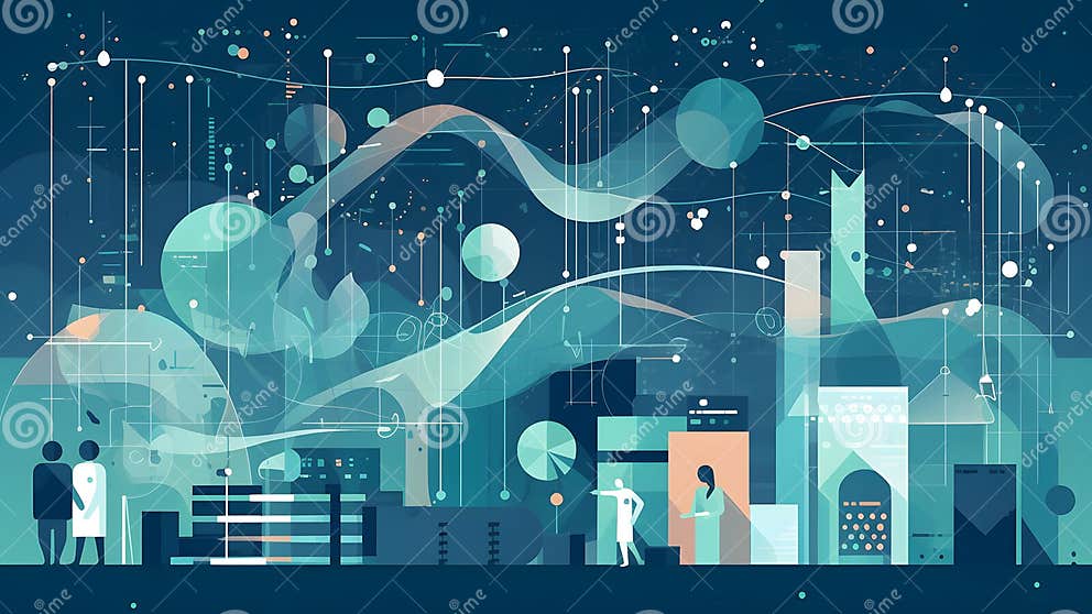 Data Science-inspired Wallpaper Depicting the Visual and Modern Process ...