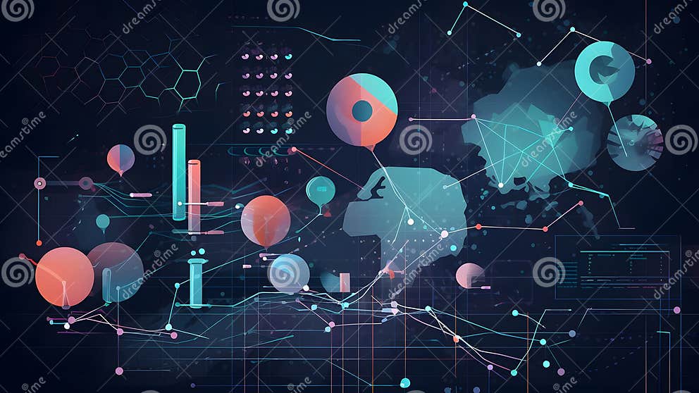 Data Science-inspired Wallpaper Depicting the Visual and Modern Process ...