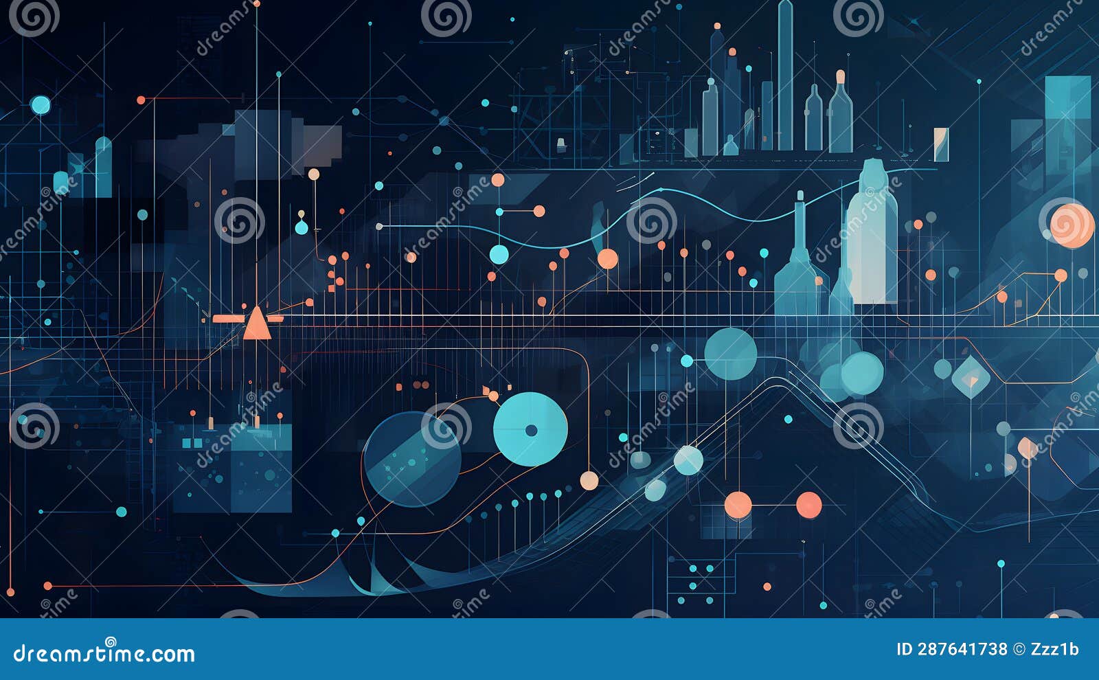 Data Science-inspired Wallpaper Depicting the Visual and Modern Process ...