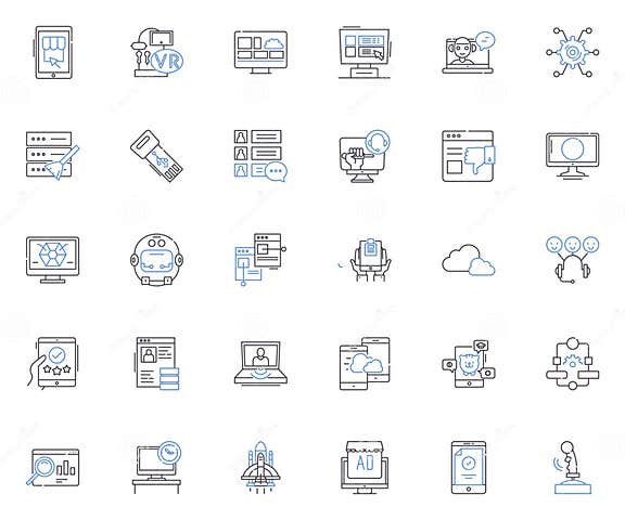 Data Science Line Icons Collection. Analytics, Machine Learning ...