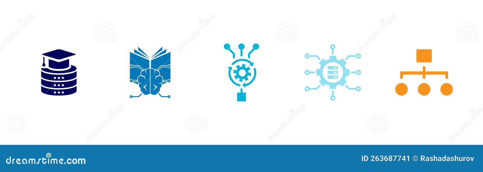 Data Science Machine Learning Stock Vector Illustration Of Algorithm