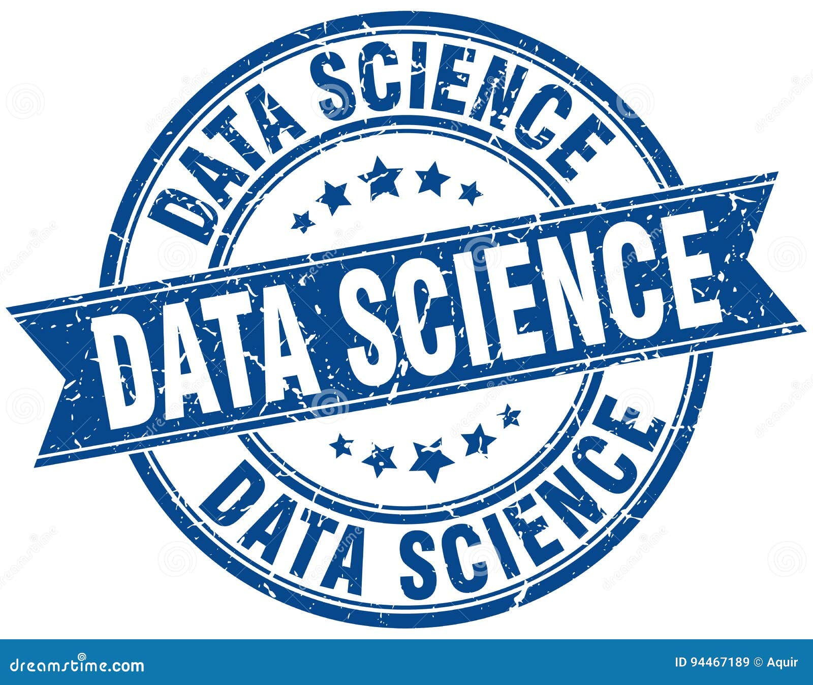 Data Science Round Grunge Stamp Stock Vector - Illustration of isolated ...