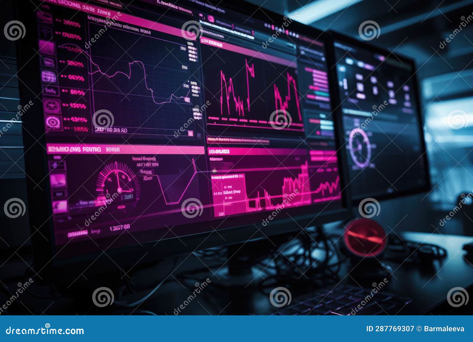 Data Science Scientist Computing Analysing And Visualizing Complex Data Set On Computer Ai