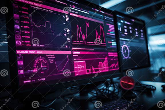 Data Science Scientist Computing Analysing And Visualizing Complex Data Set On Computer Stock