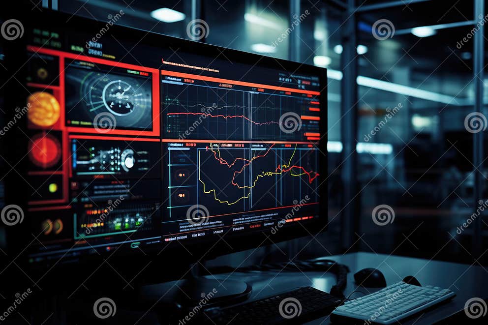 Data Science Scientist Computing Analysing And Visualizing Complex Data Set On Computer Stock