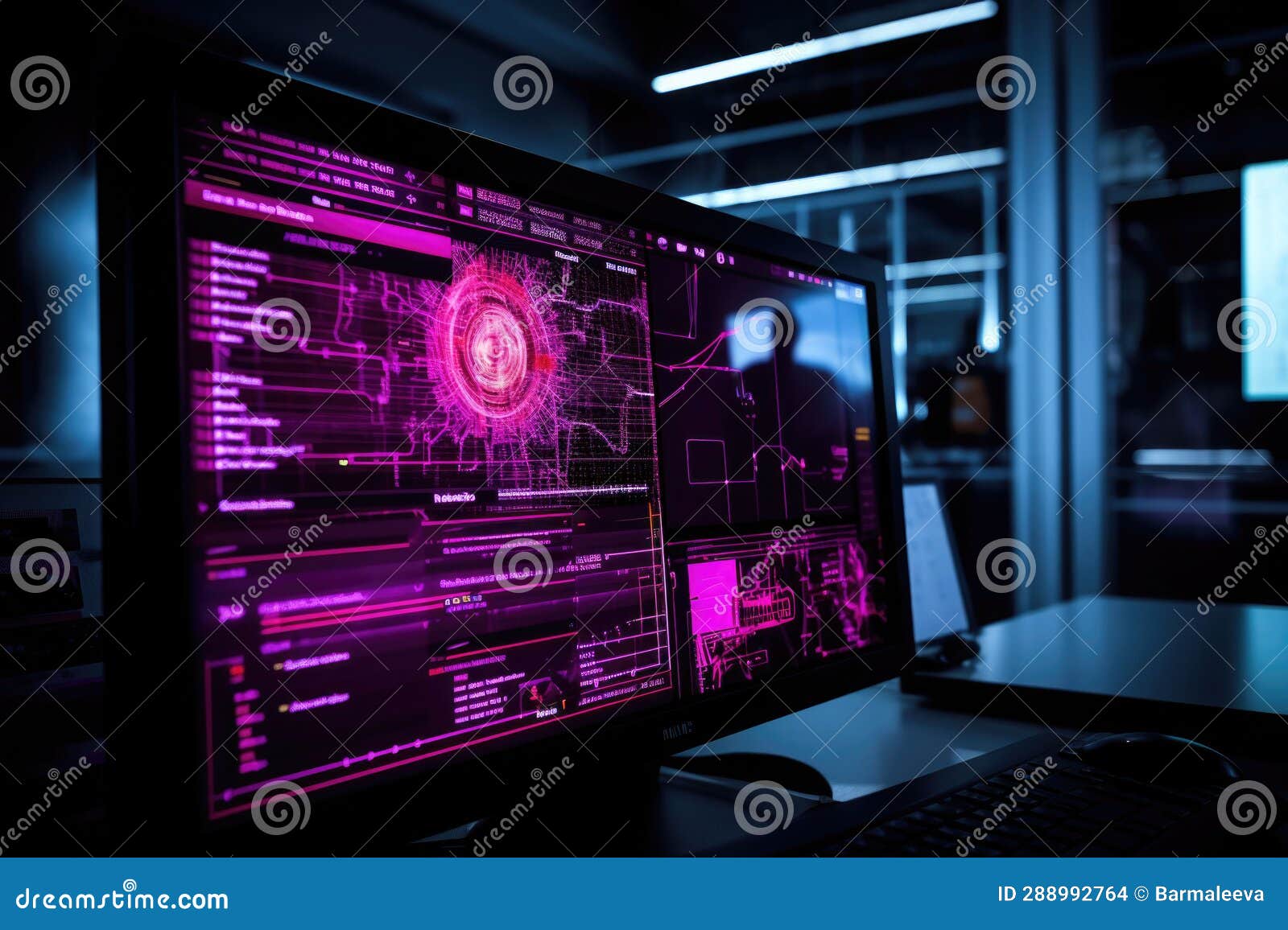 Data Science Scientist Computing Analysing And Visualizing Complex Data Set On Computer Stock