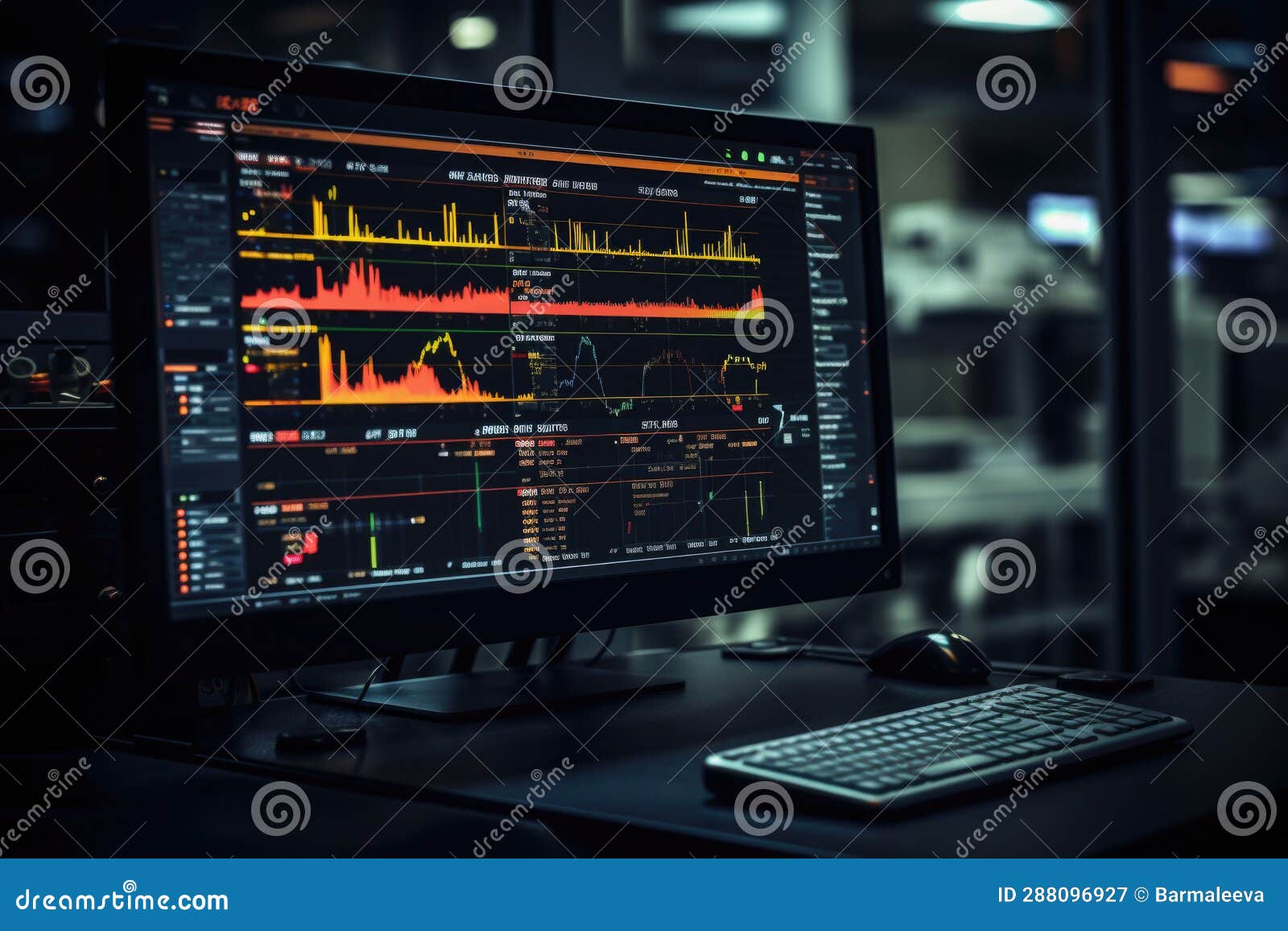 Data Science Scientist Computing Analysing And Visualizing Complex Data Set On Computer Stock