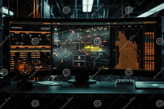 Data Science Scientist Computing Analysing And Visualizing Complex Data Set On Computer Stock