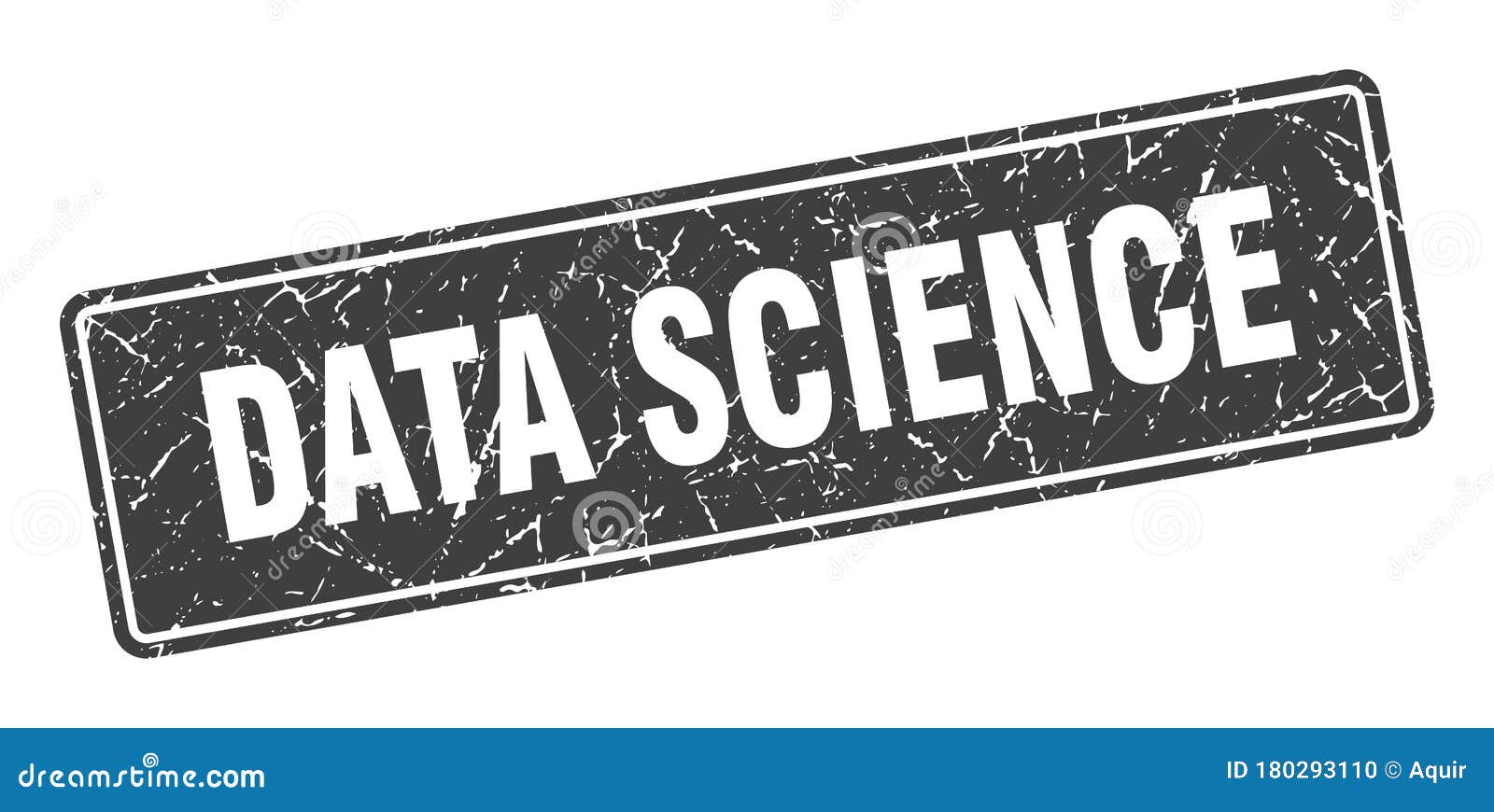 Data Science Sign. Data Science Grunge Stamp Stock Vector ...
