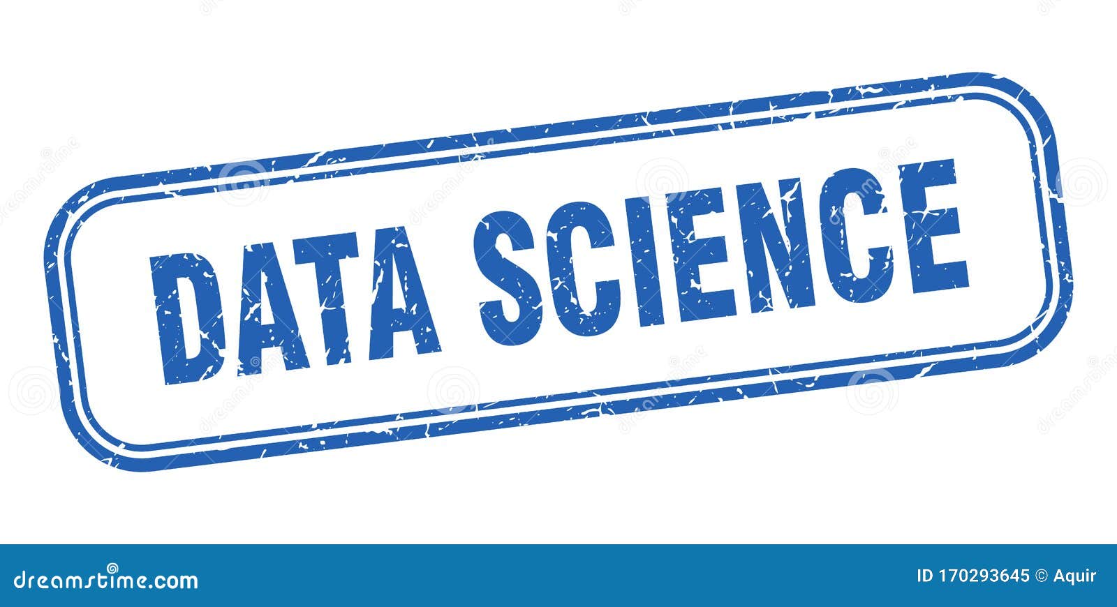 Data Science Stamp. Data Science Square Grunge Sign Stock Vector ...