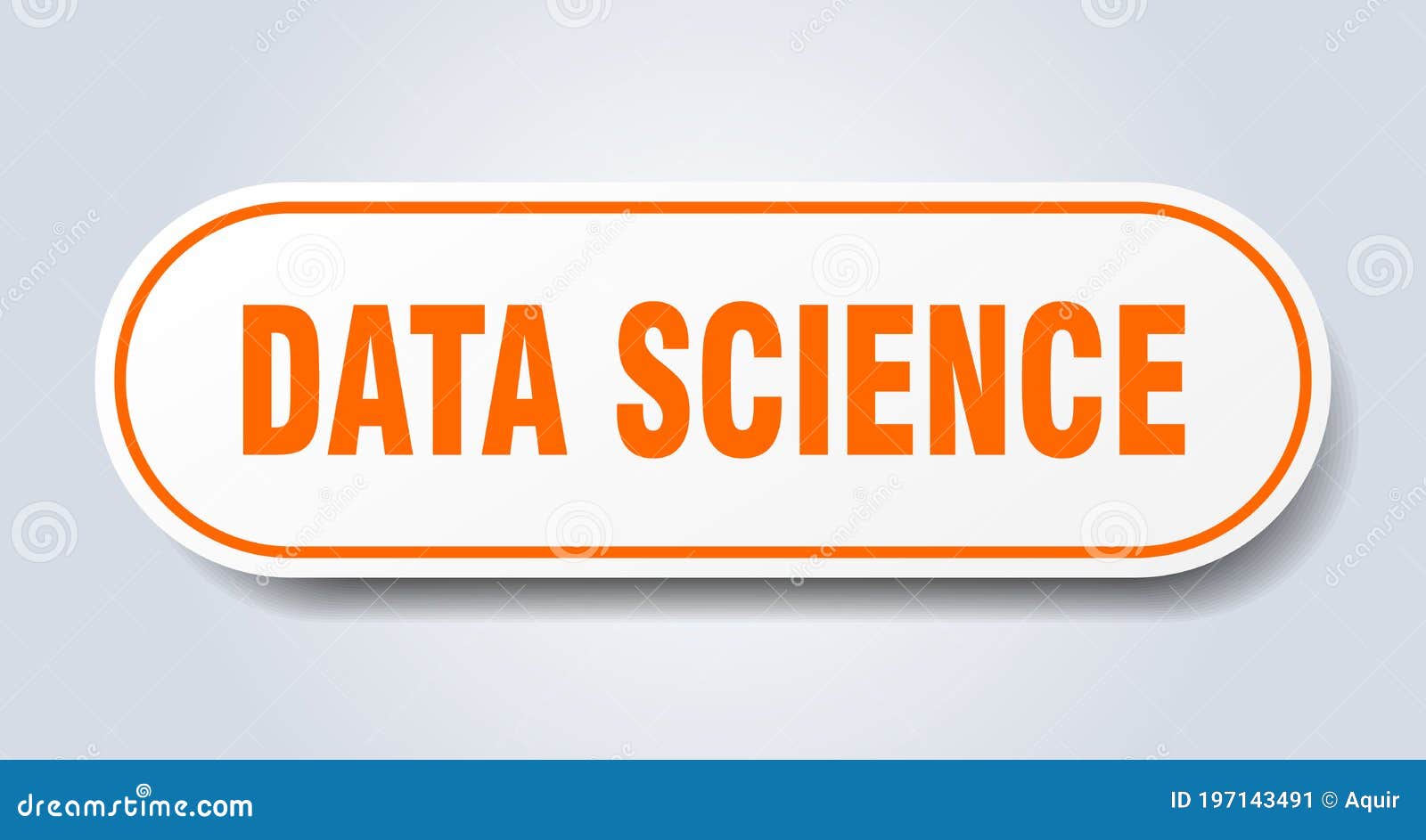 Data science sticker. stock vector. Illustration of science - 197143491