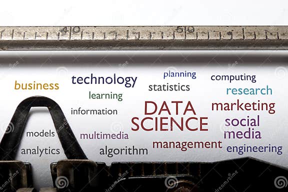 Data science word cloud stock photo. Image of computing - 69361884