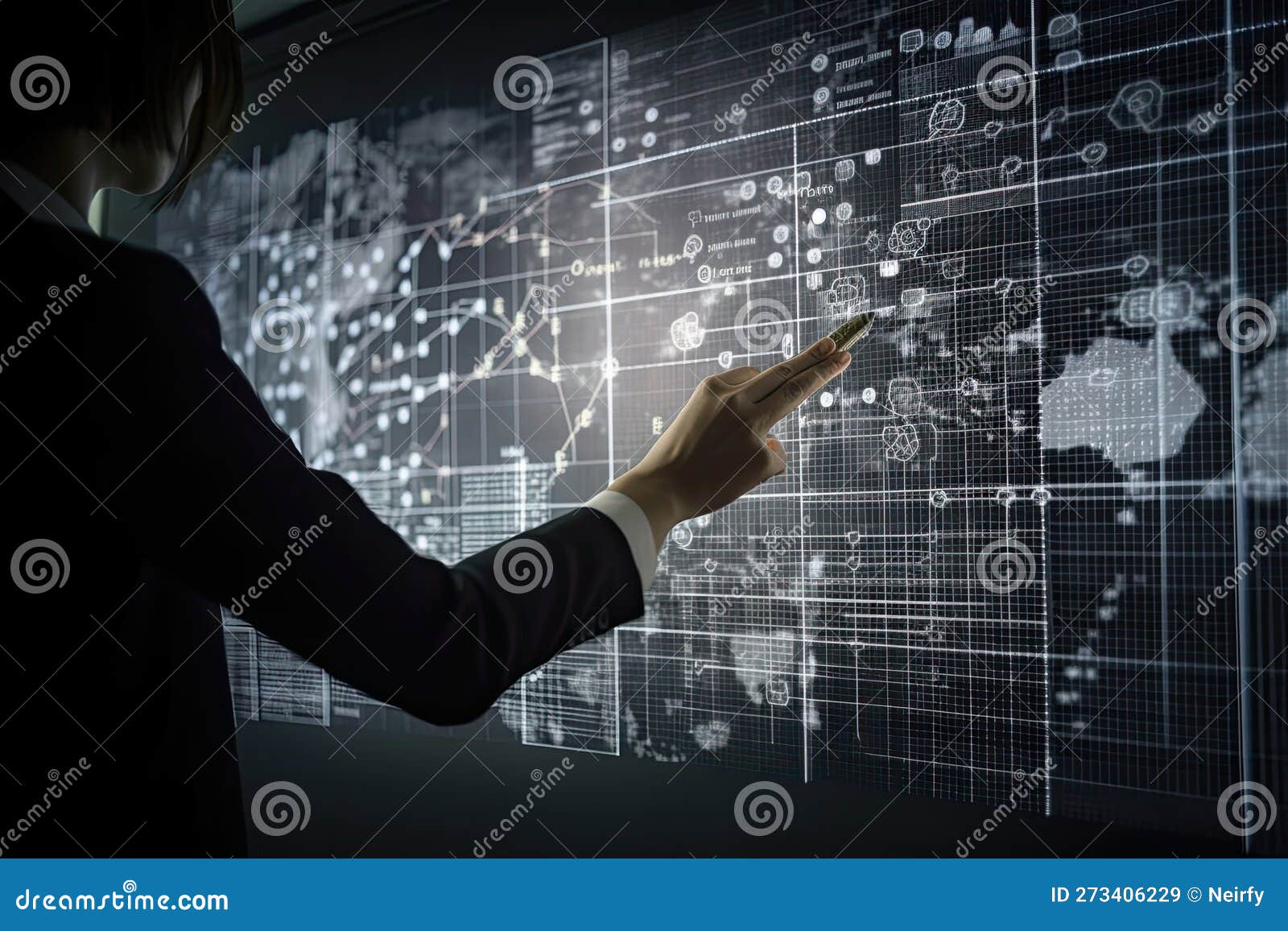 Data scientist concept stock illustration. Illustration of internet ...