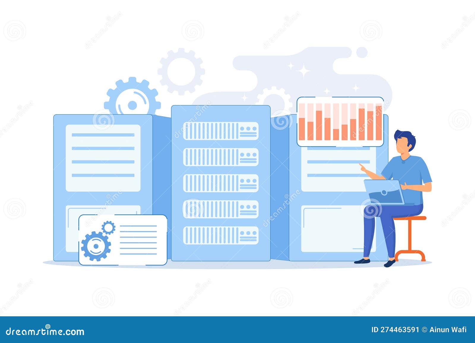 Data Scientist, Data Analytics Manager, Database Developer Stock Vector ...