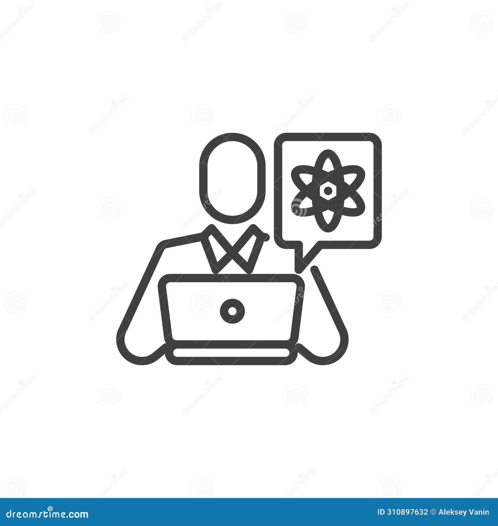 Scientist Line Icons Signs Set. Design Collection Of Scientist ...