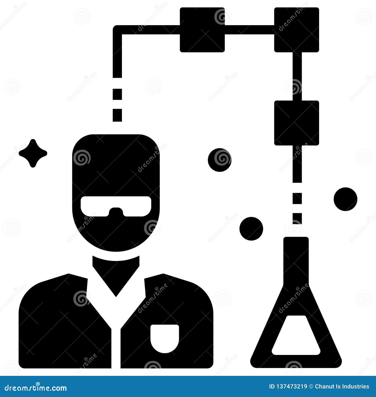 Data Scientist Solid Illustration Stock Vector - Illustration of data ...