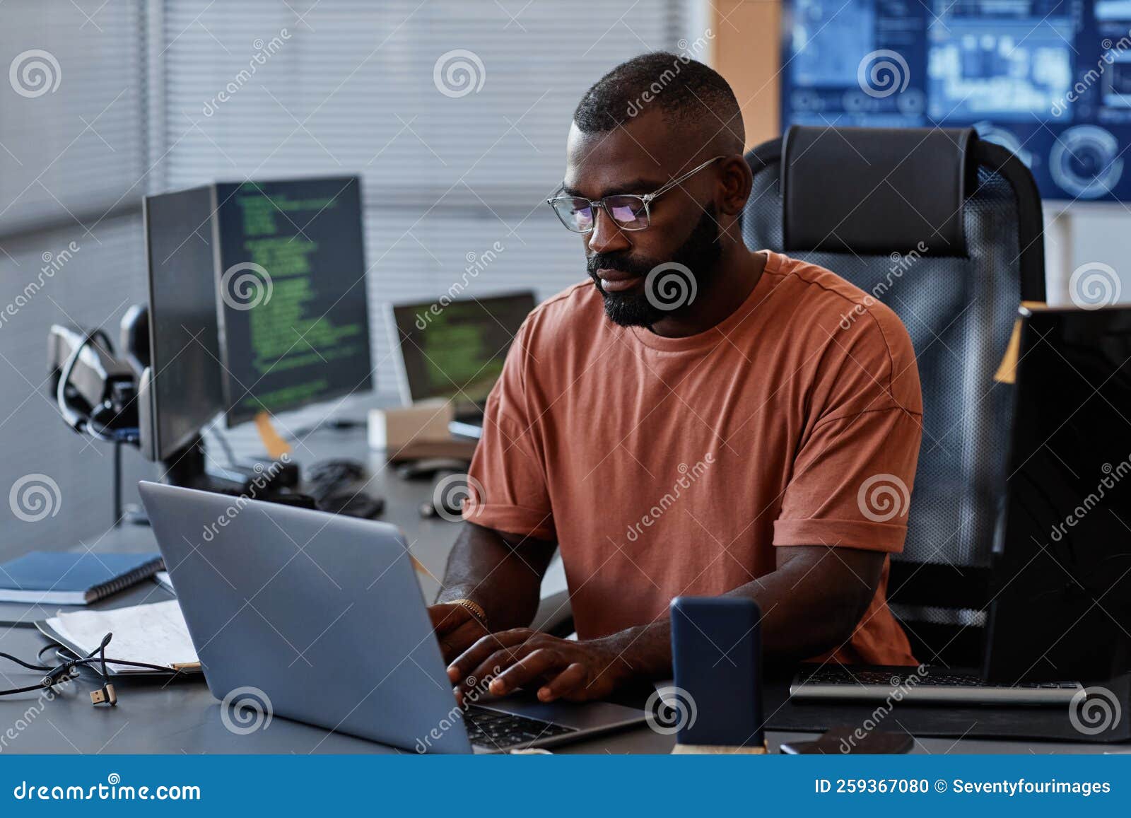 Data Scientist Working stock photo. Image of digital - 259367080
