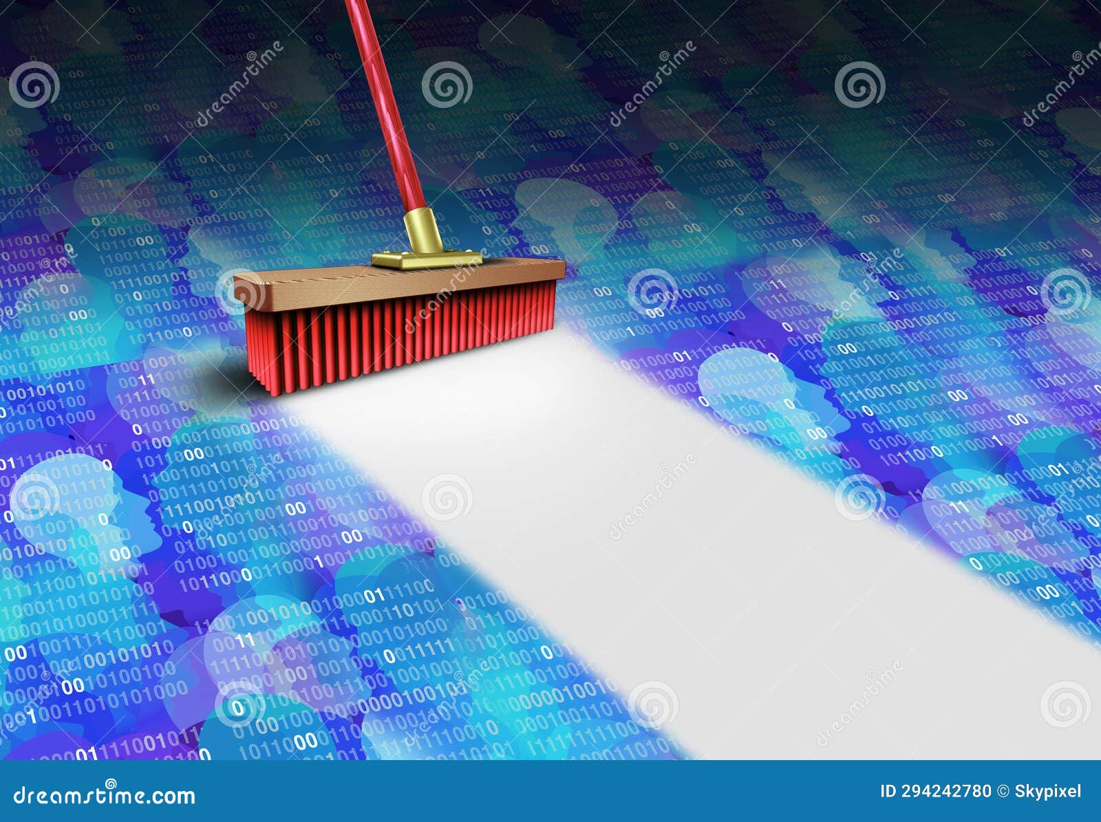 Data scrubbing stock illustration. Illustration of erasing - 294242780