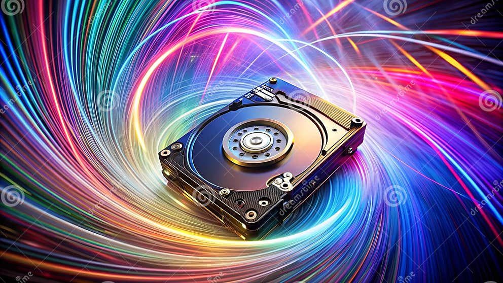 The Data Sea: a Visualization of Hard Drive Storage Generative AI Stock ...