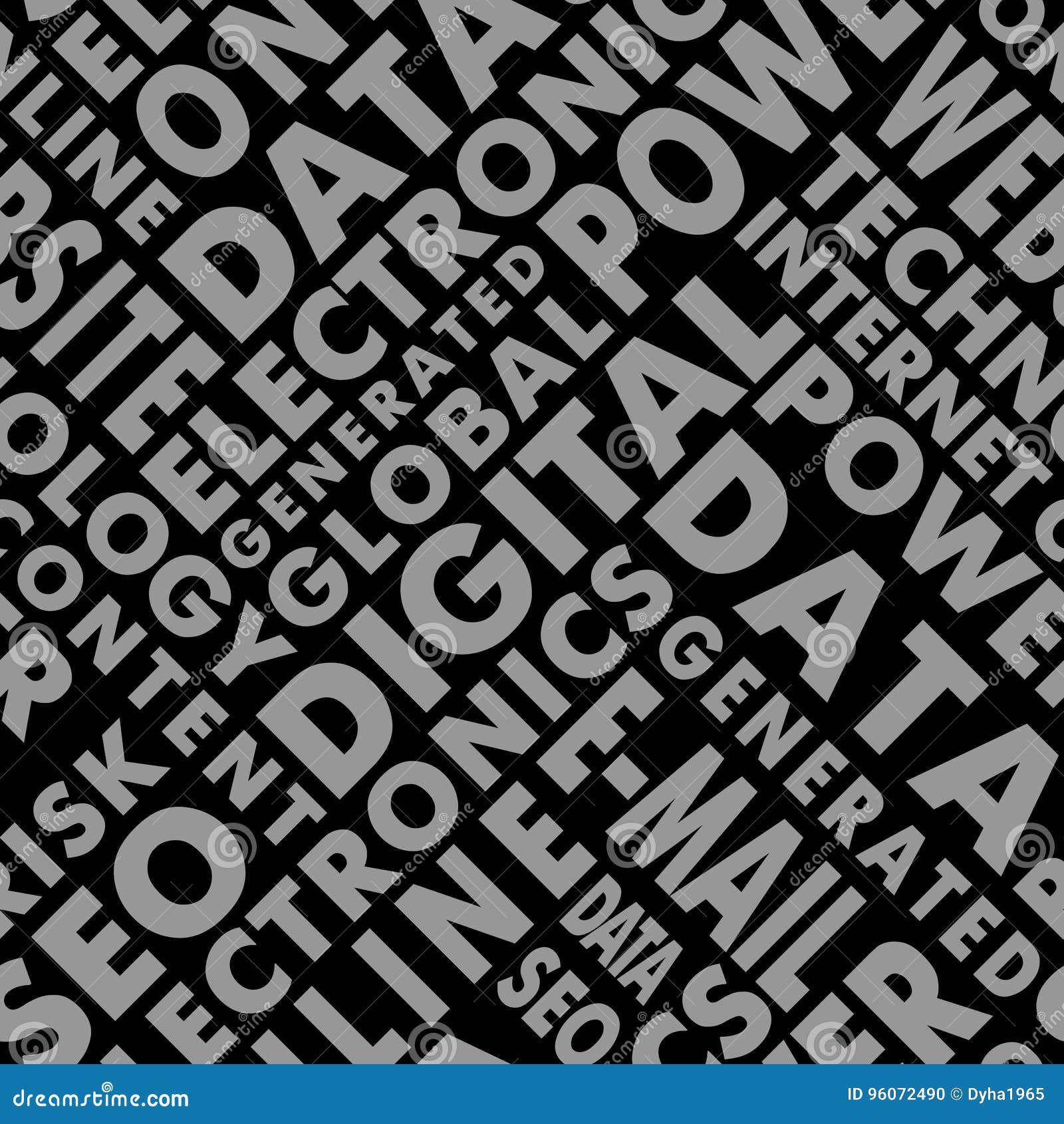 Data seamless black stock vector. Illustration of backdrop - 96072490