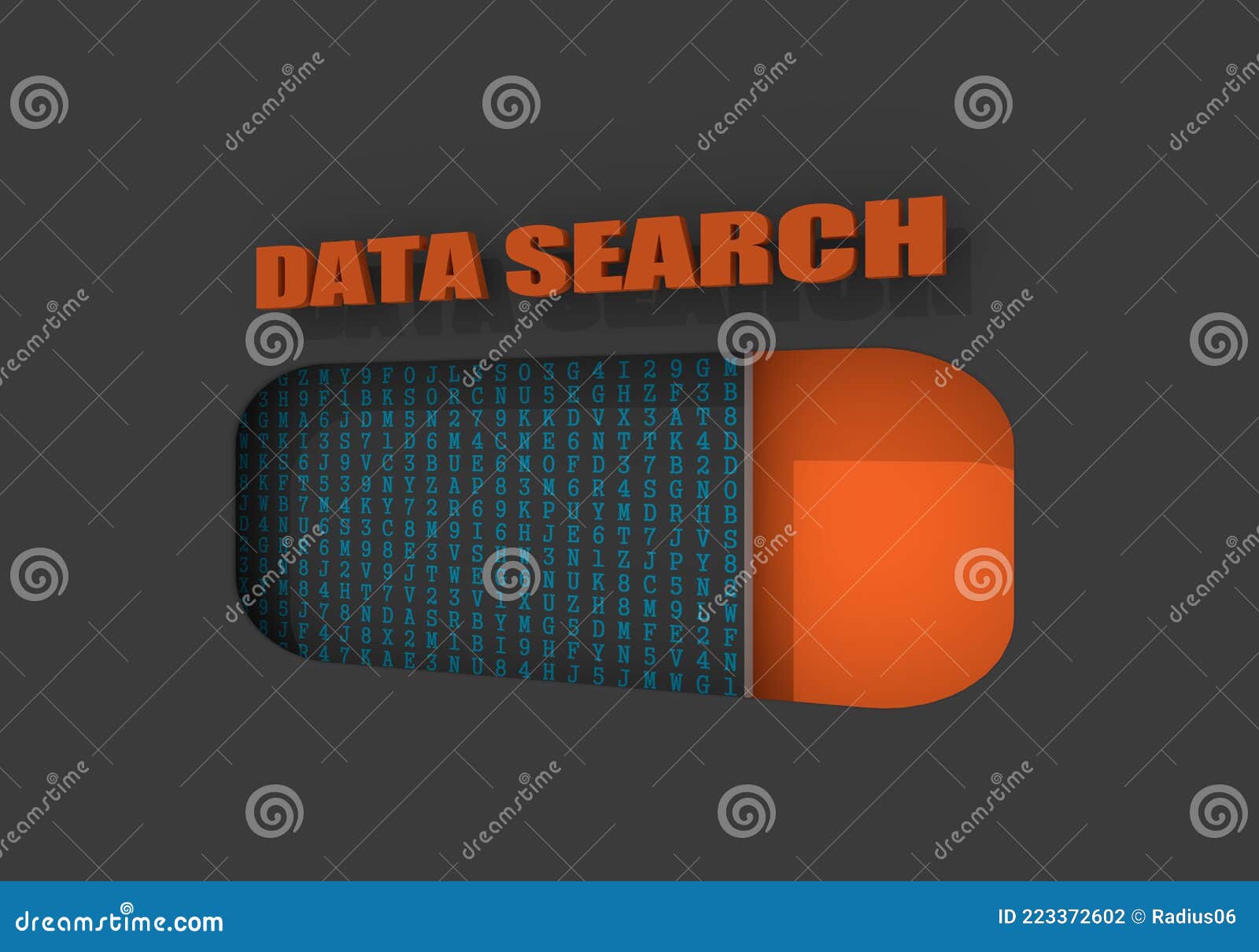 Data Search Loading. Concept of Internet Technology Stock Illustration ...