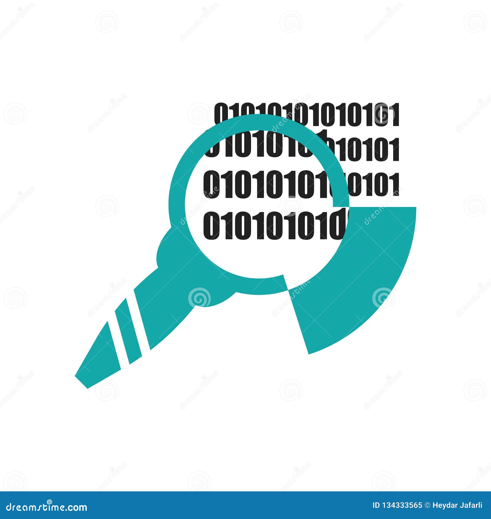 Data Search Symbol for Interface Icon Vector Sign and Symbol Isolated ...