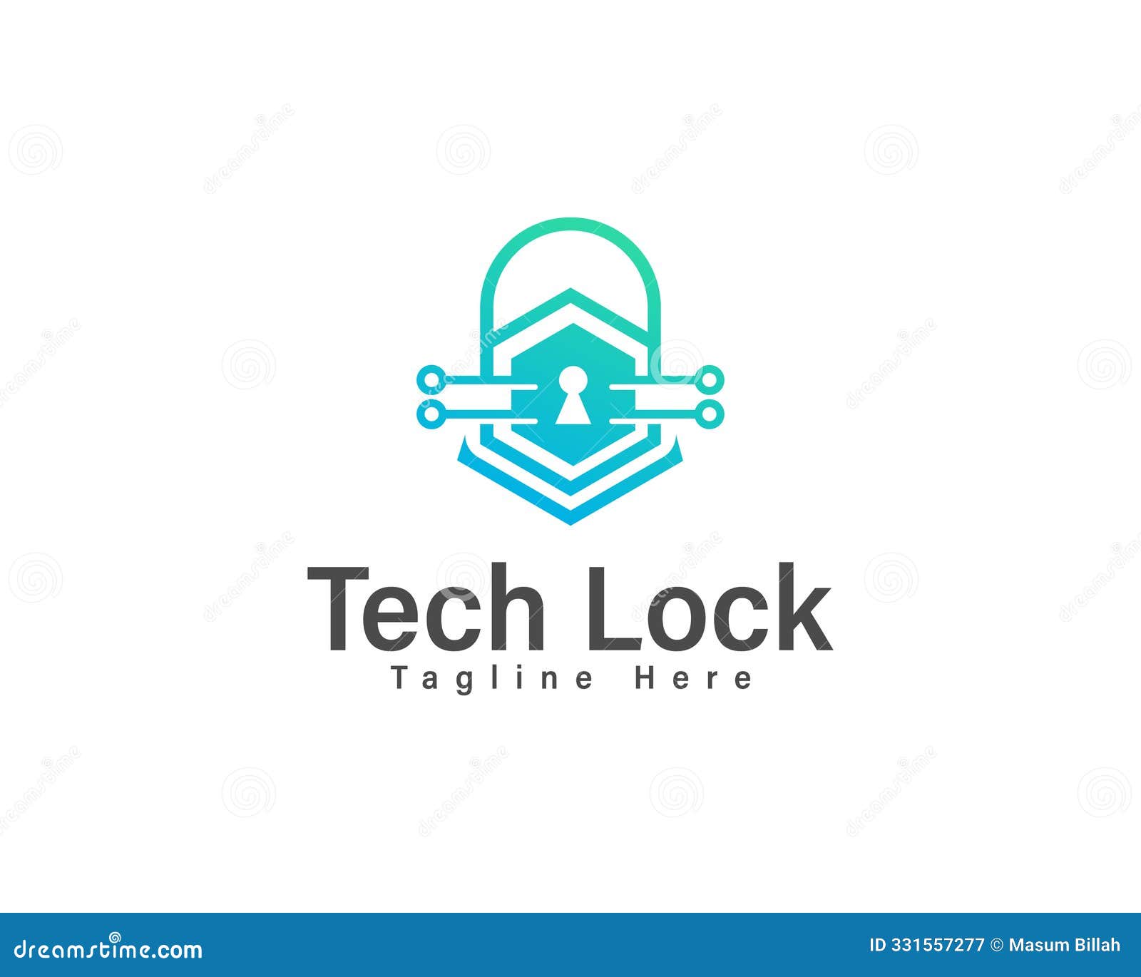 Data Secure Safe Security Technology Logo Design. Stock Vector ...