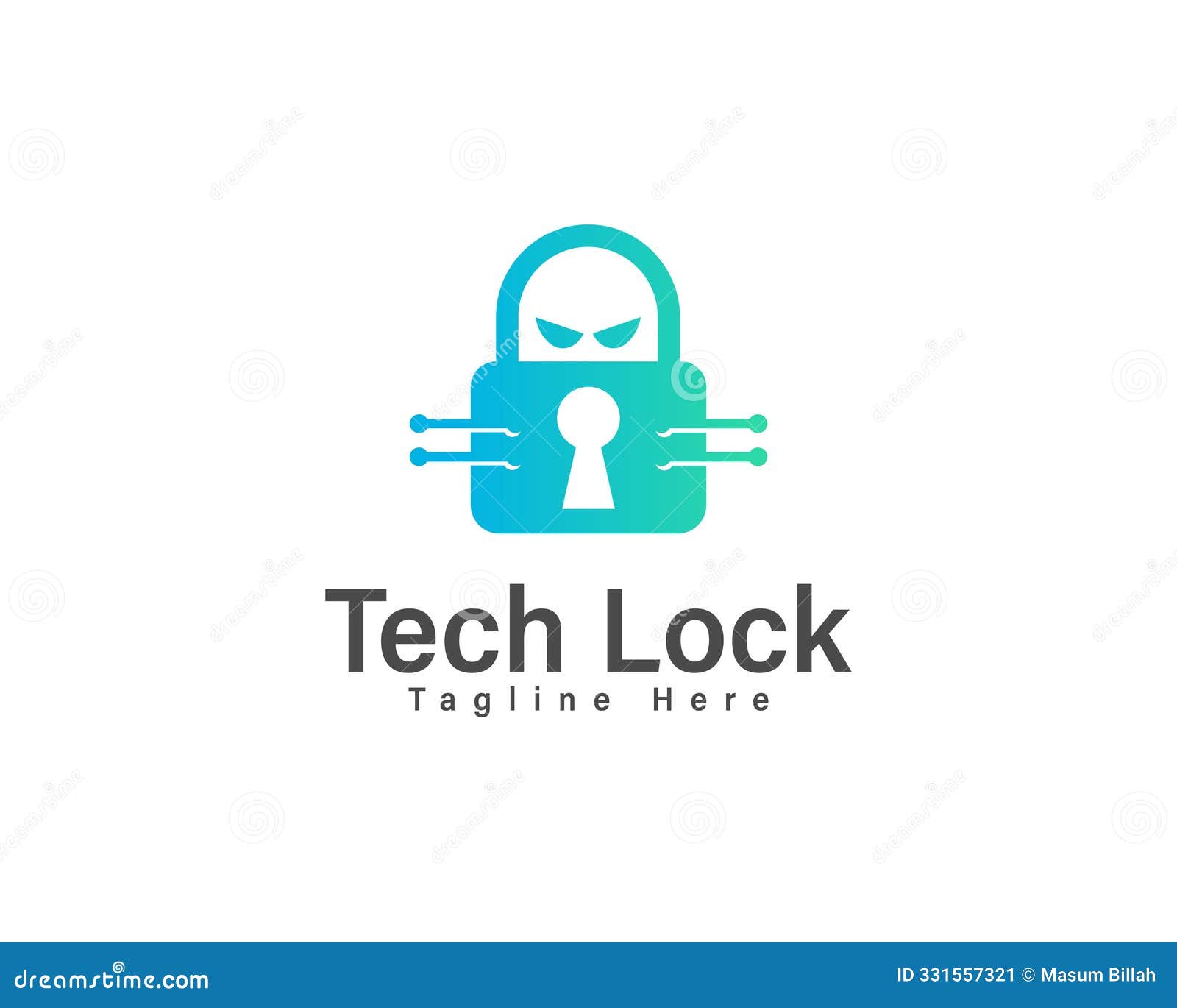 Data Secure Safe Security Technology Logo Design. Stock Vector ...