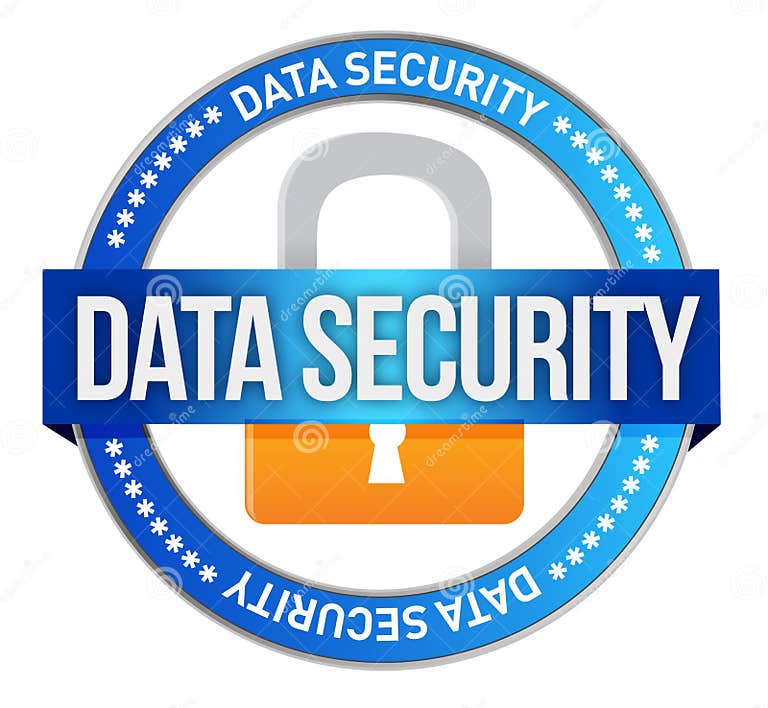 Data Security stock illustration. Illustration of metallic - 28593918