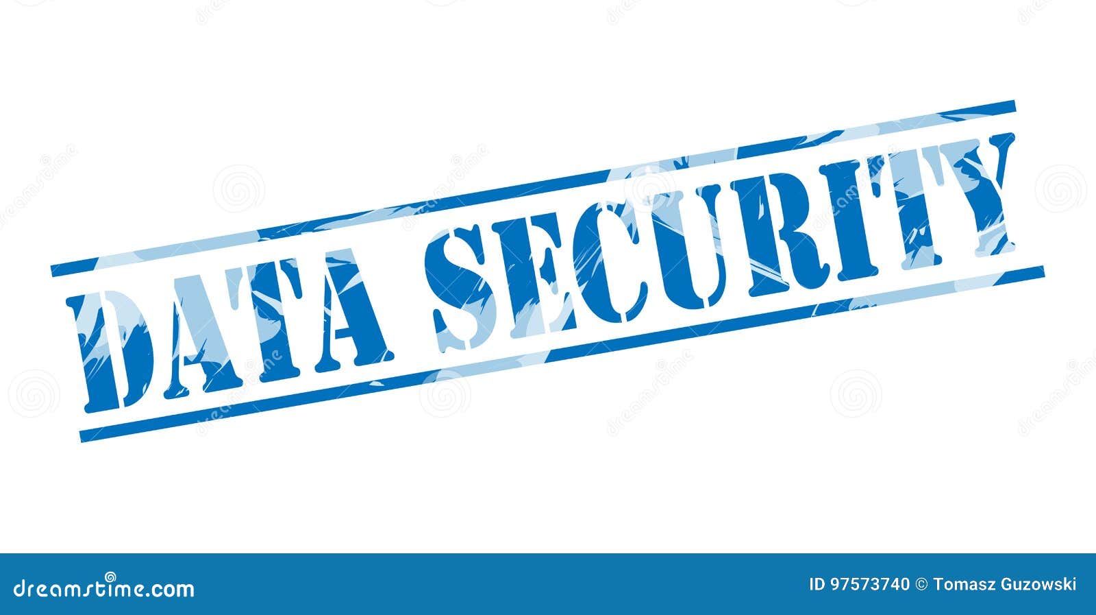 Data security blue stamp stock illustration. Illustration of sign ...