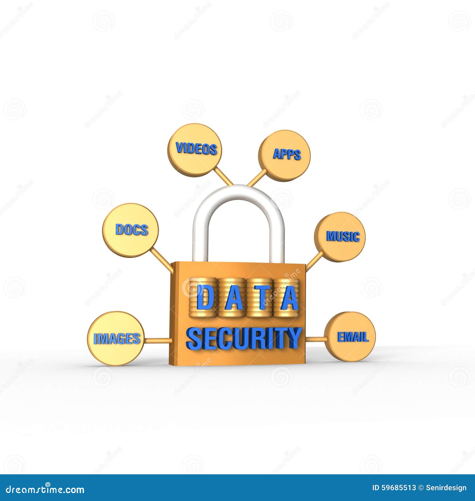 Data Security stock illustration. Illustration of background - 59685513