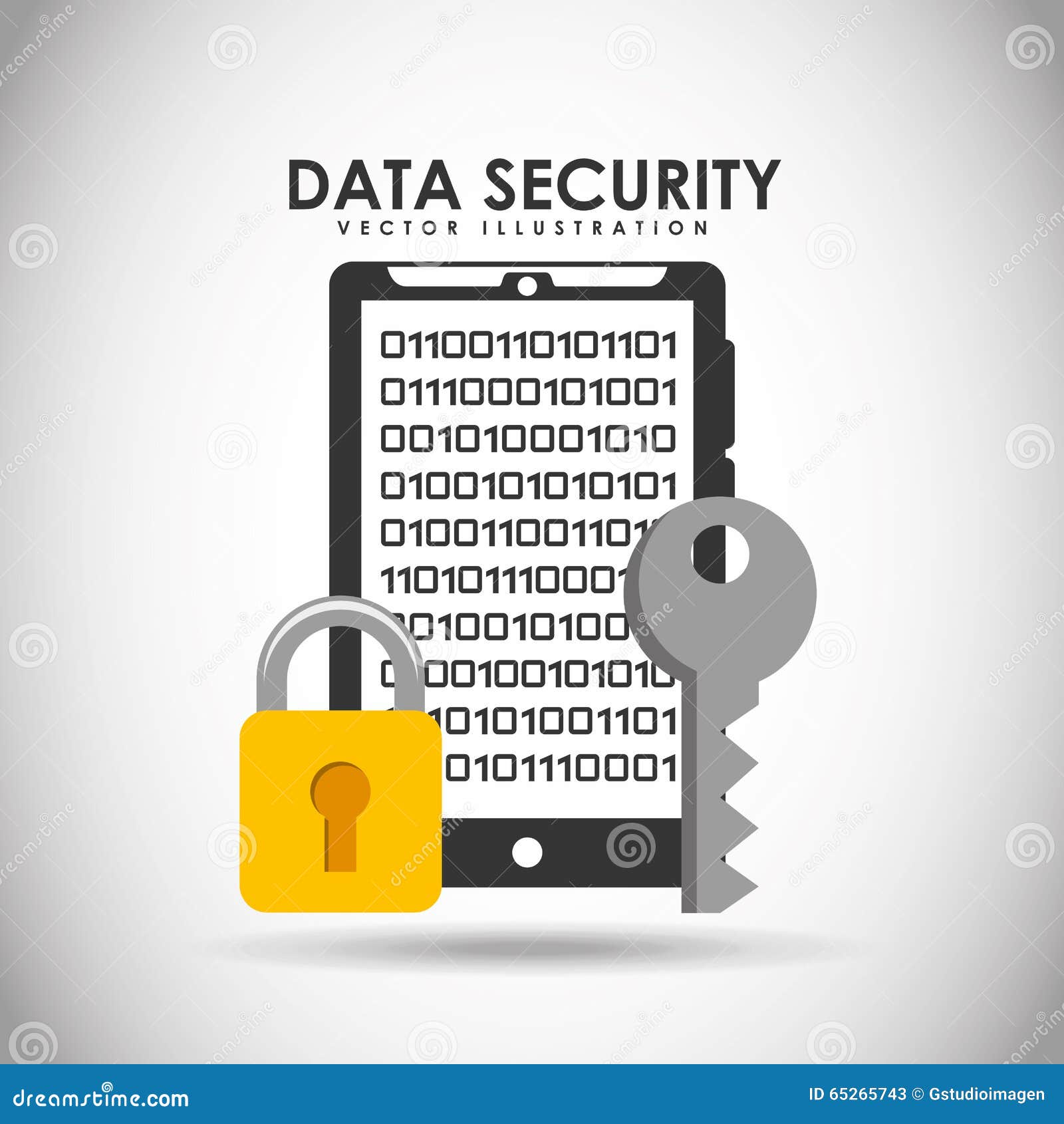 Data security design stock illustration. Illustration of safety - 65265743
