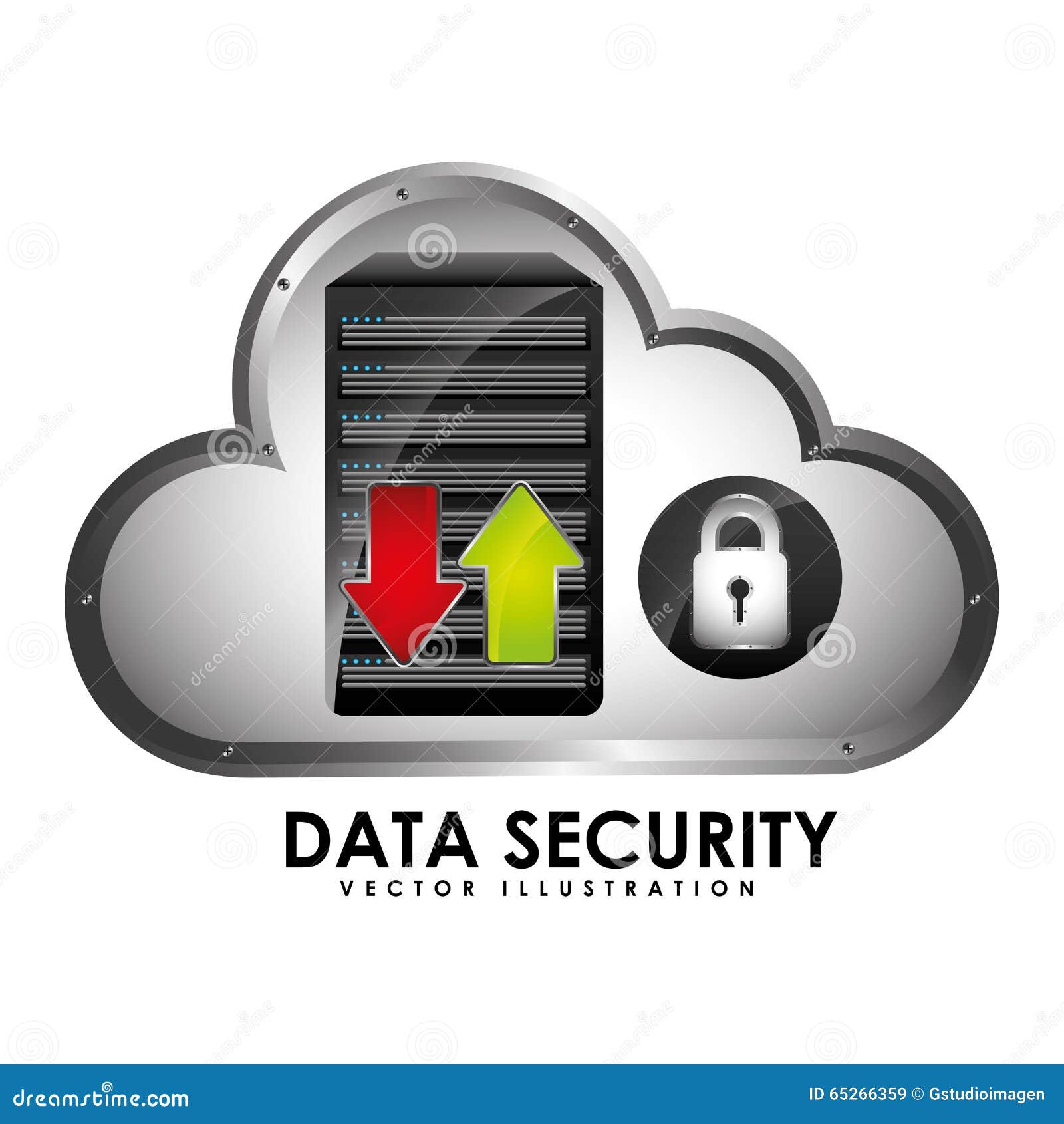 Data security design stock illustration. Illustration of center - 65266359