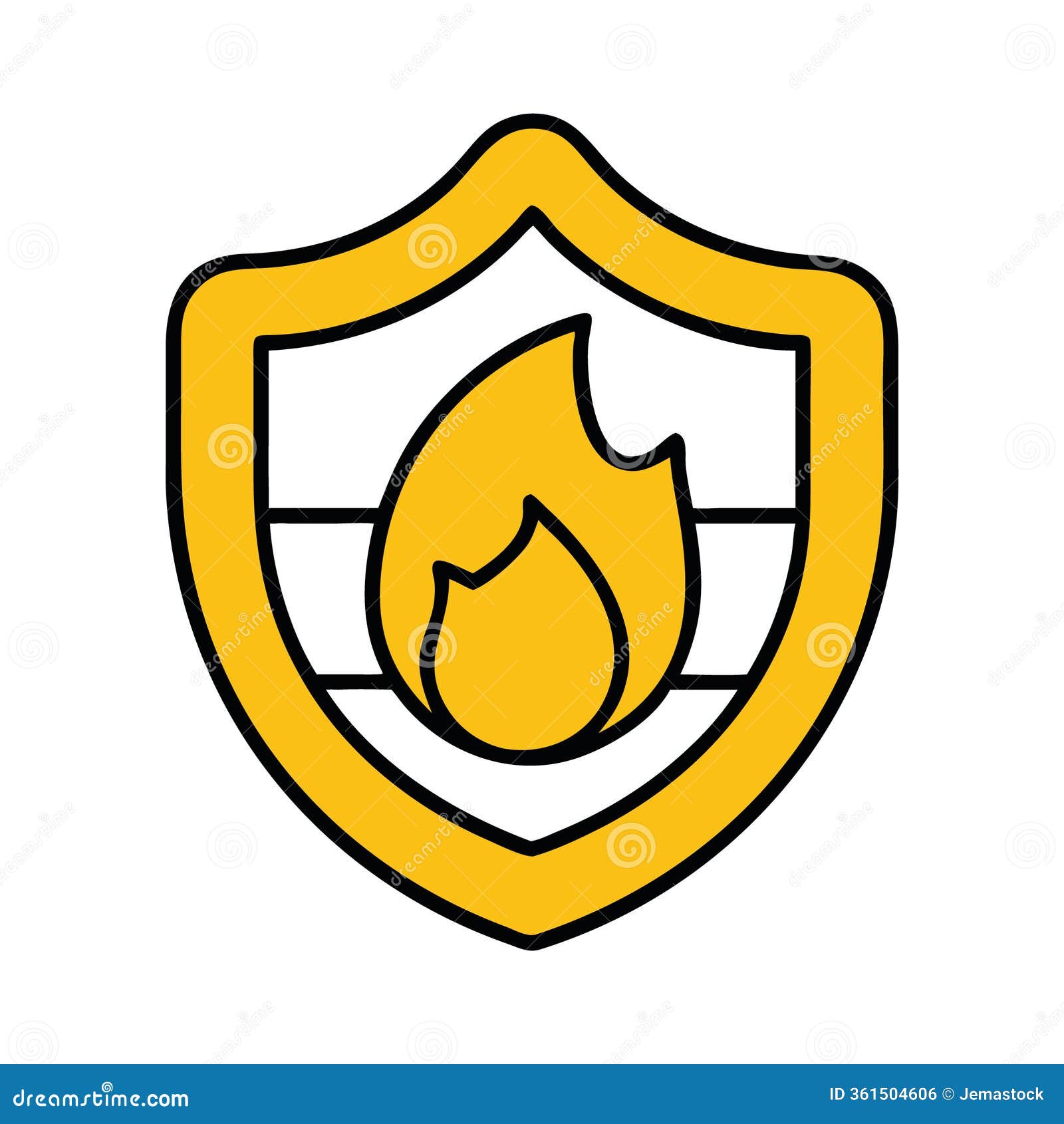 Data Security Firewall Shield Icon Stock Illustration - Illustration of ...