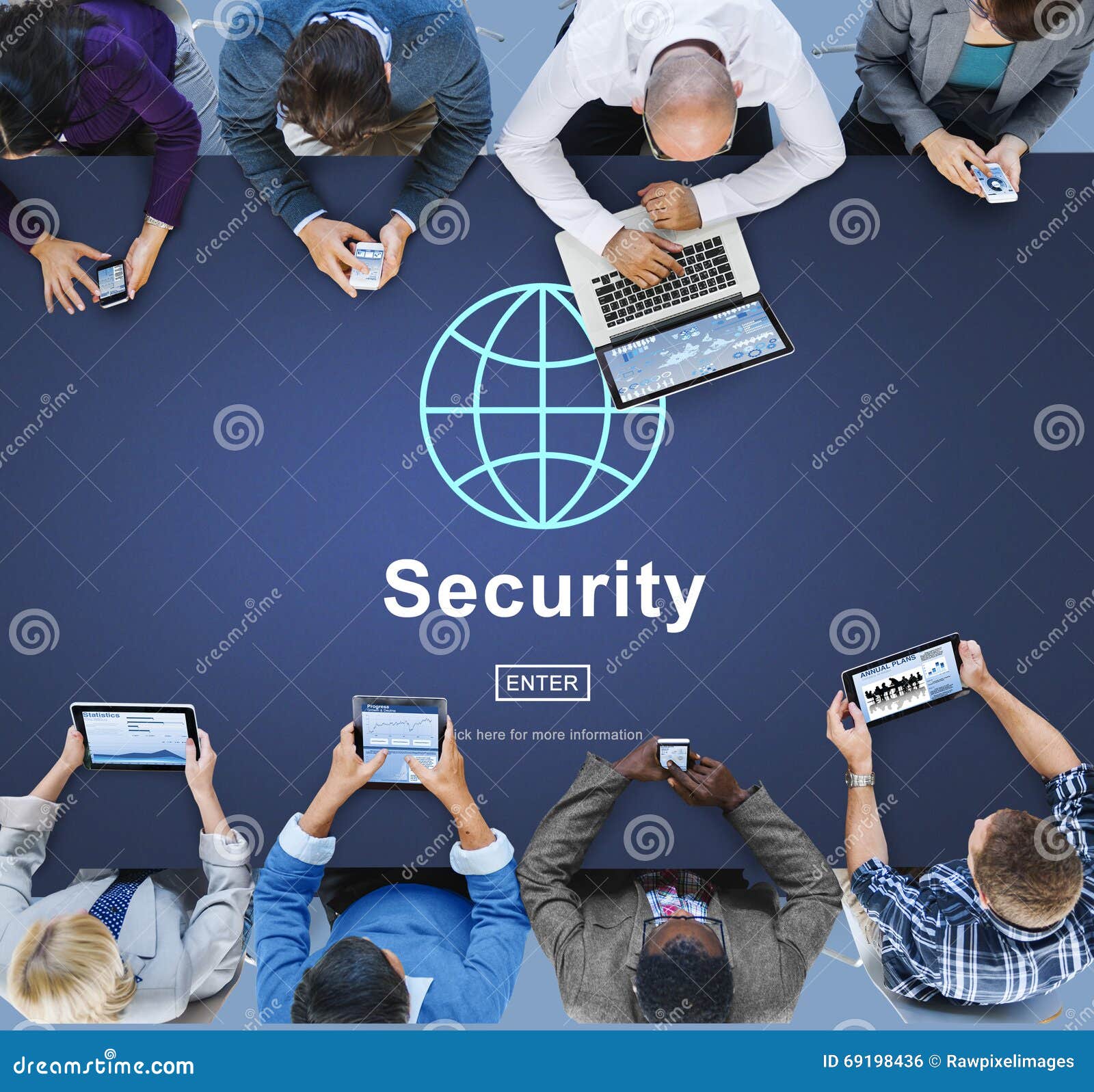 Data Security Global Technology Homepage Concept Stock Photo - Image of ...