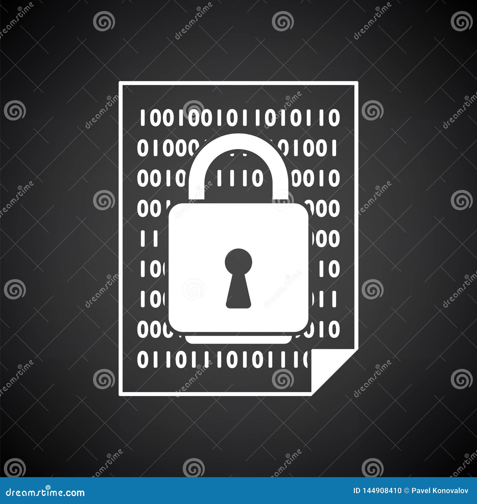Data Security Icon stock vector. Illustration of safe - 144908410