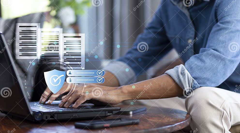 Data Security Information Alert User and Password during Man Using ...