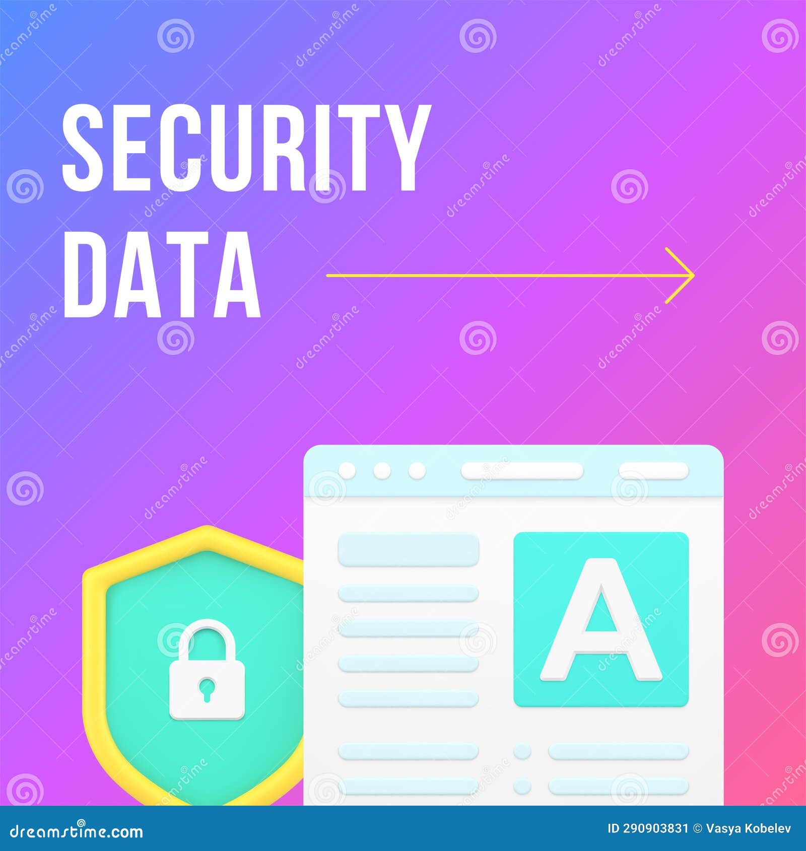 Data Security Internet Browser Protection Social Media Post 3d ...