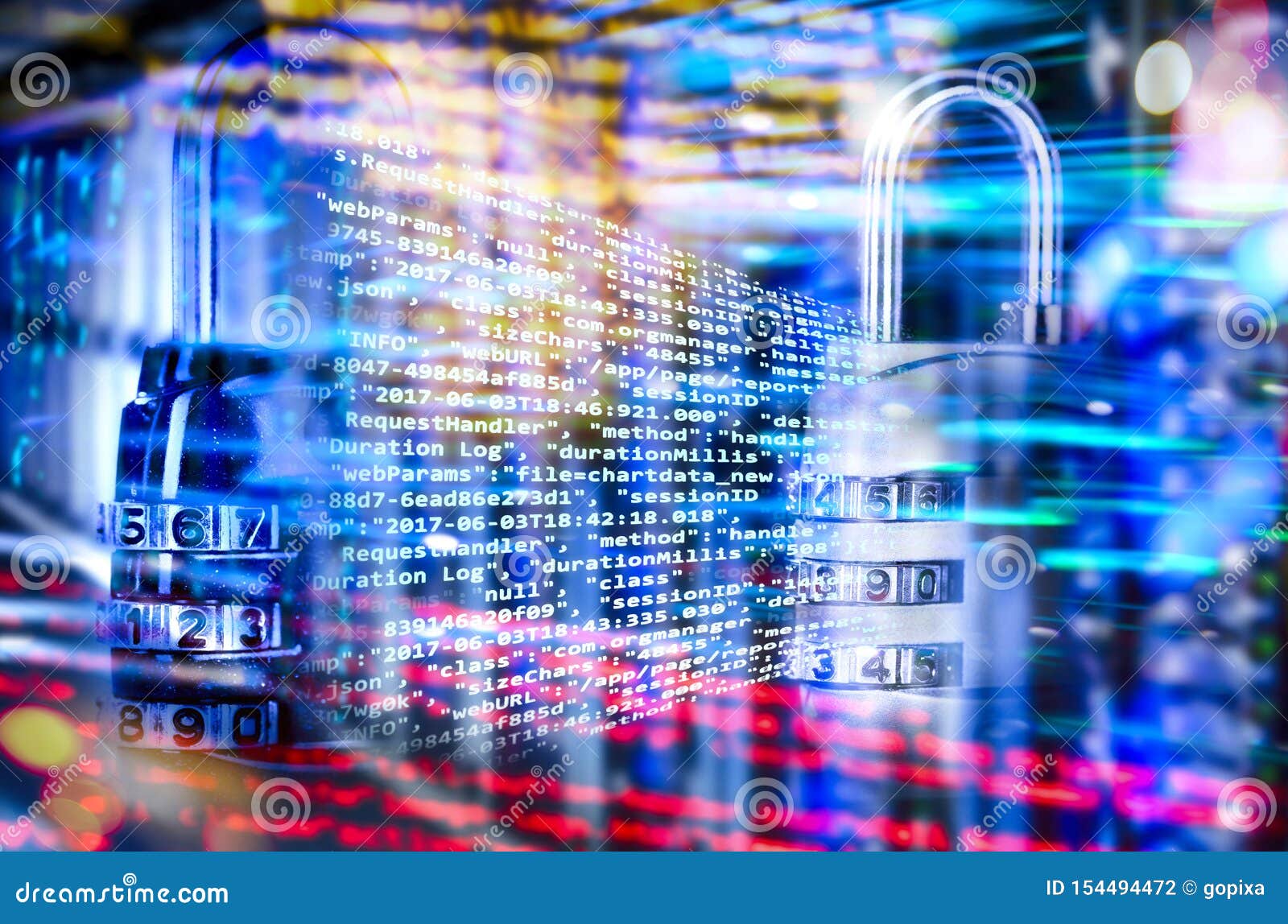 Data Security on the Internet Stock Photo - Image of people, abstract ...