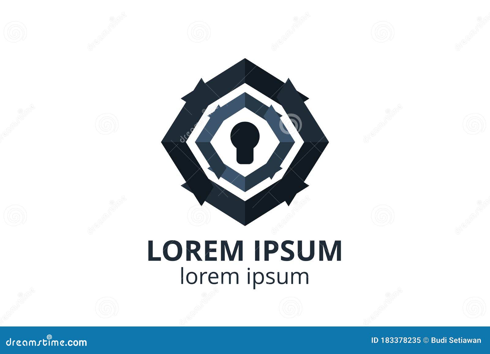 Data security logo stock vector. Illustration of database - 183378235