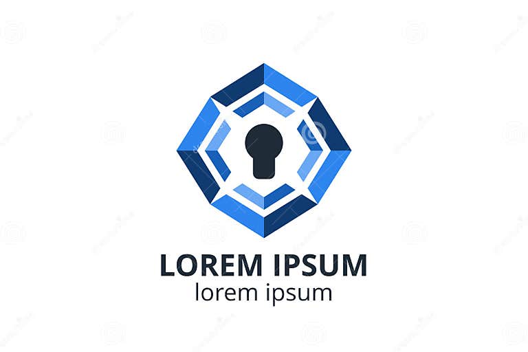 Data security logo stock vector. Illustration of password - 183378415