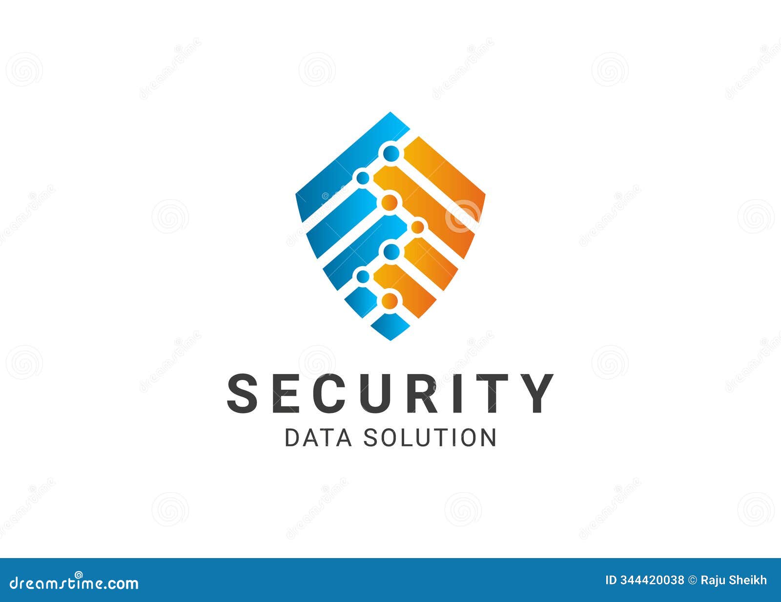 Data Security Logo Icon Vector Symbol Design with Gradient Colorful ...