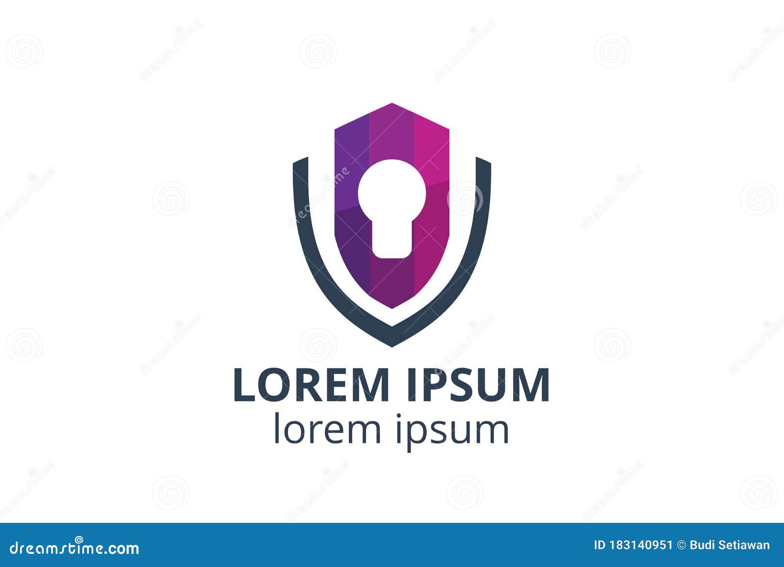 Data security logo stock vector. Illustration of icon - 183140951