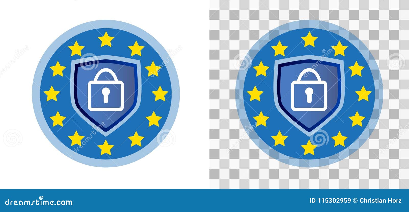 Data Security Privacy Shield Logo with Padlock Stock Vector ...
